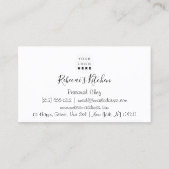 Cooking Personal Chef Restaurant Golden Catering Business Card | Zazzle