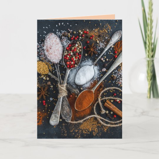 cooking spices greeting card | Zazzle.com
