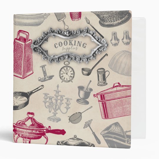Cooking Vintage Style Binder | Zazzle.com