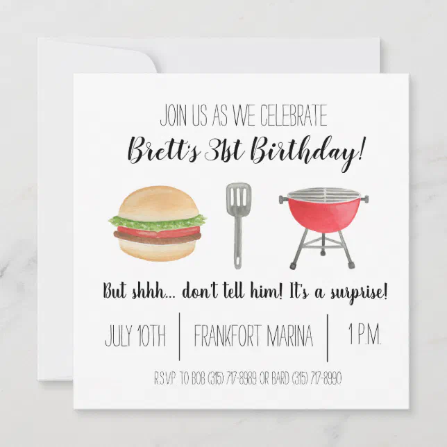 Cookout Birthday Invitation | Zazzle