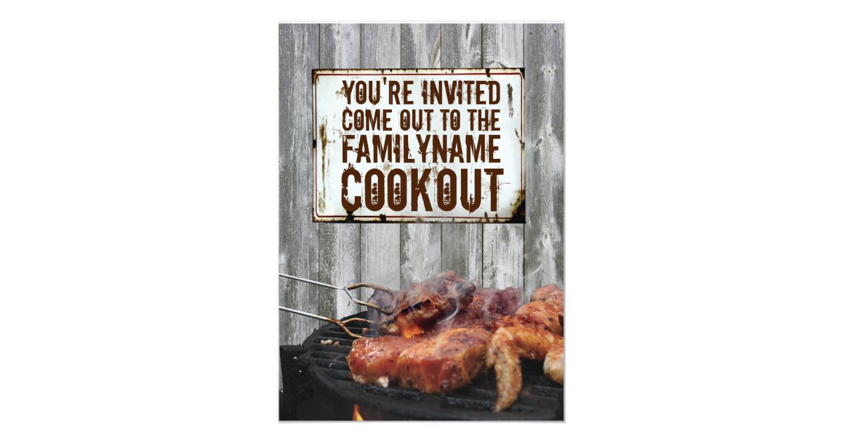 Cookout Invitations | Zazzle.com