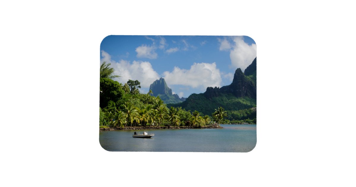 Cook's Bay, Moorea rectangular magnet | Zazzle