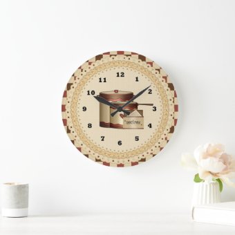 Cookware Kitchen fun wall clock | Zazzle