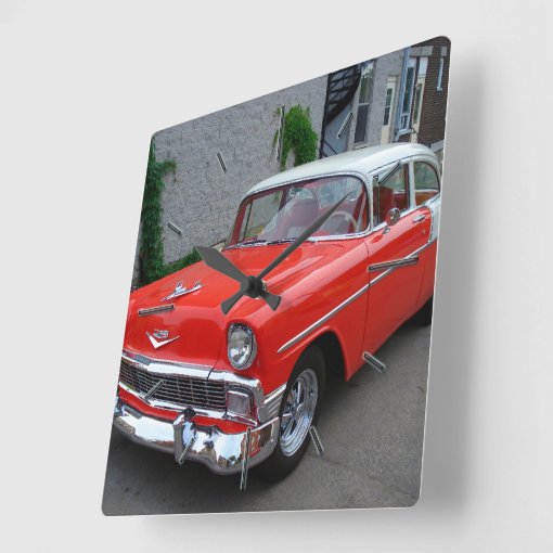 Cool 56 Chevy Options Wall Clock | Zazzle