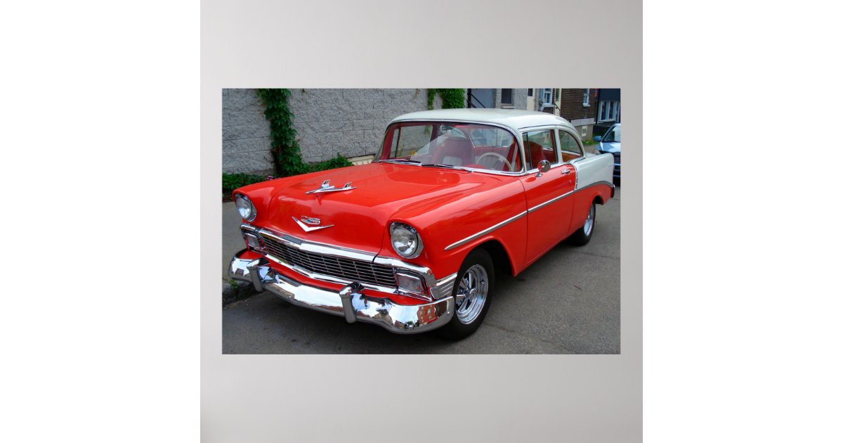 Cool 56 Chevy Poster | Zazzle