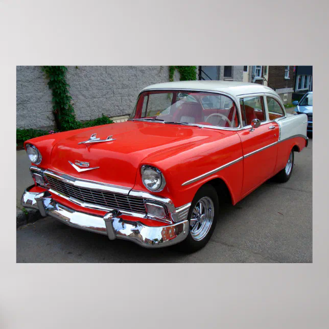 Cool 56 Chevy Poster | Zazzle