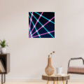 Cool 80s Laser School Portrait Backdrop Background Poster | Zazzle