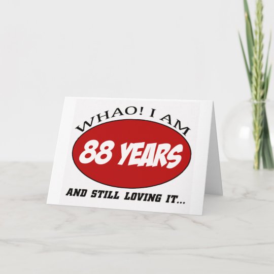 Cool 88 Years Old Birthday Designs Card Zazzle cool-88-years-old-birthday-designs-card-zazzle