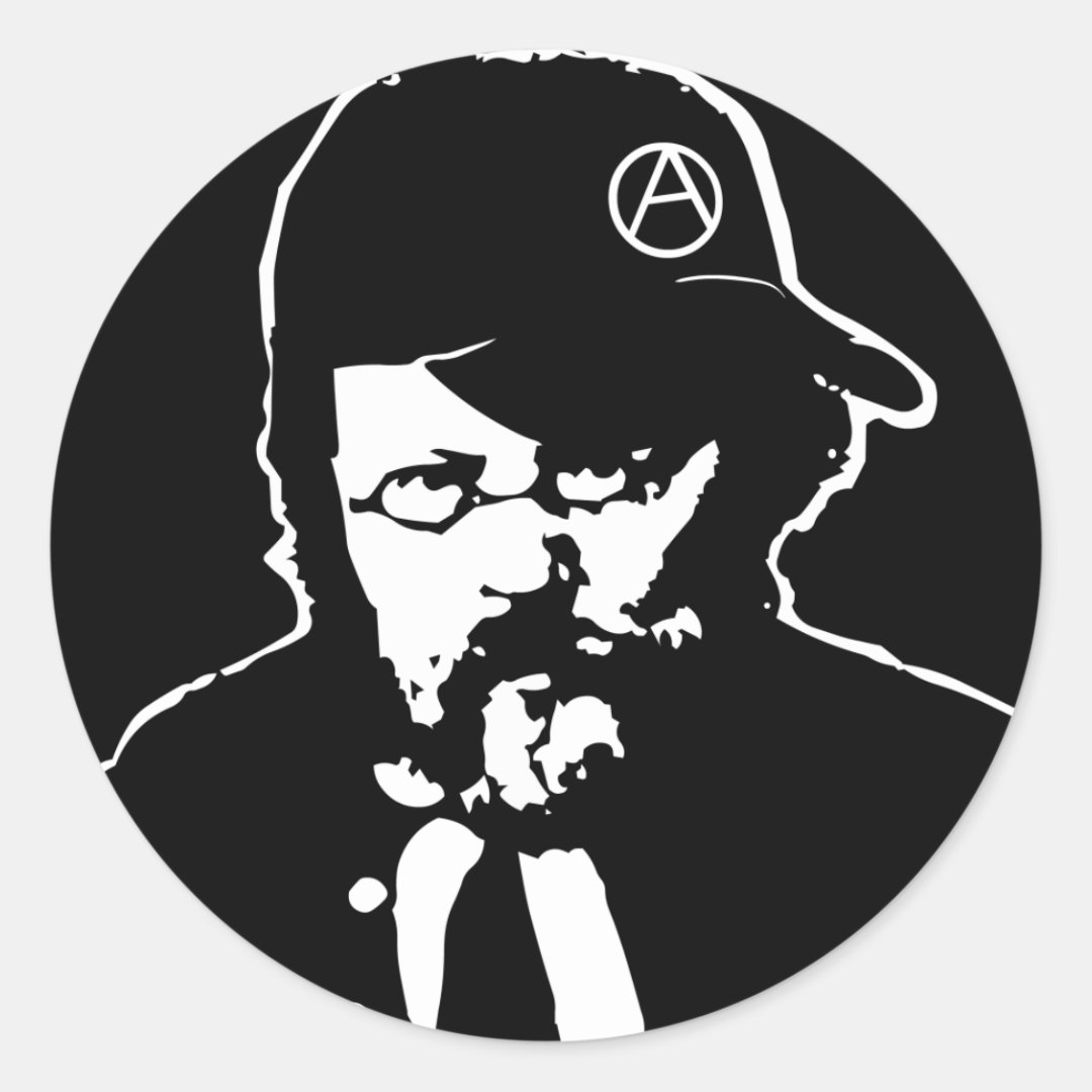 Cool Anarcho Proudhon Sticker | Zazzle