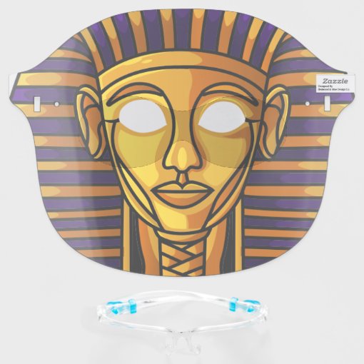 Cool Ancient Egyptian Pharaoh Face Shield | Zazzle