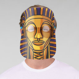 Cool Ancient Egyptian Pharaoh Face Shield | Zazzle
