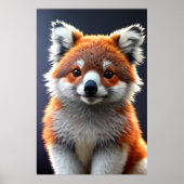 Cool and adorable Hybrid Koala Fox | AI Art Poster | Zazzle