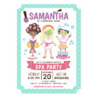 Kids Spa Birthday Party Invitation | Zazzle.com