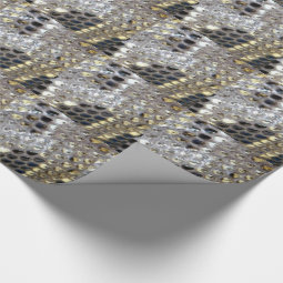 Cool animal print python snake pattern wrapping paper | Zazzle