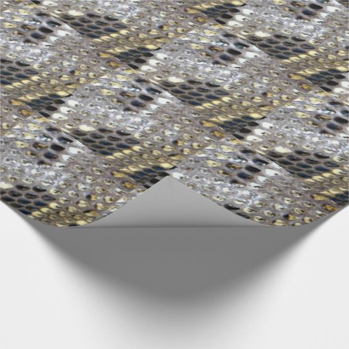 Cool animal print python snake pattern wrapping paper | Zazzle
