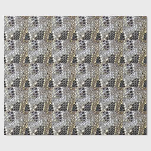 Cool animal print python snake pattern wrapping paper | Zazzle