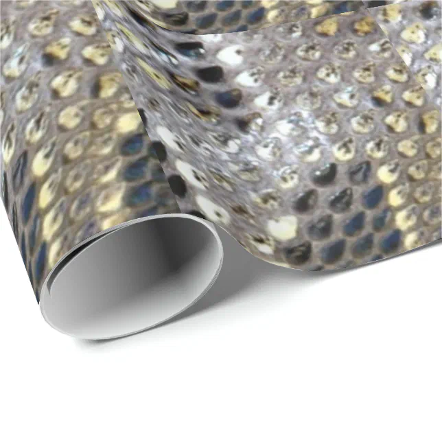 Cool animal print python snake pattern wrapping paper | Zazzle