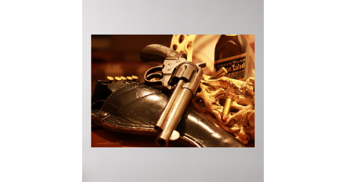 Cool antique Colt revolver photography poster | Zazzle
