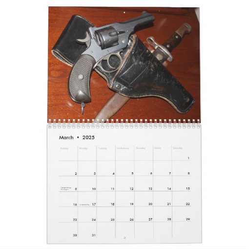 Cool antique guns calendar | Zazzle