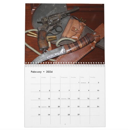 Cool antique guns calendar | Zazzle