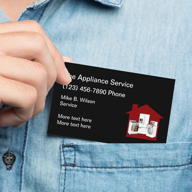 Cool Appliance Service Business Card | Zazzle