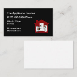 Cool Appliance Service Business Card | Zazzle