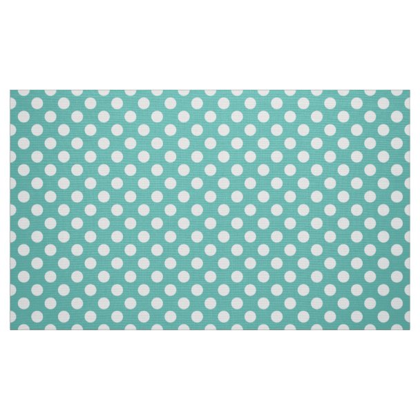 Black and White Mini Polka Dot Pattern Fabric | Zazzle