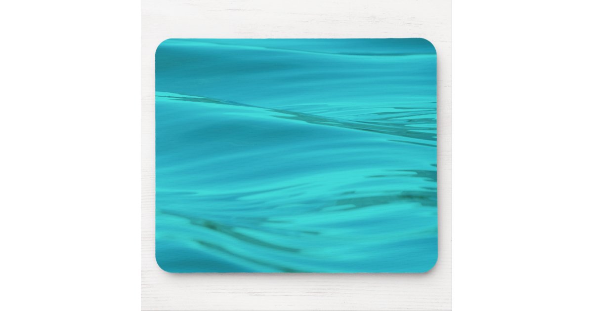 Cool Aqua Blue Summer Water Ripples Mouse Pad | Zazzle