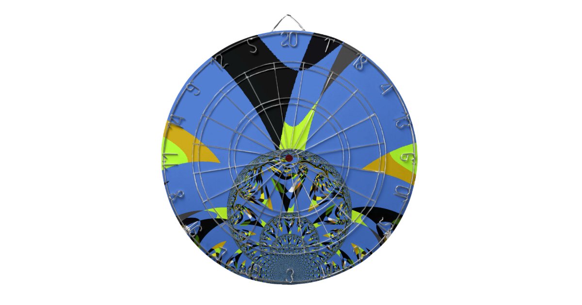 Cool Arches with Fractal Spheres Art Design Dartboard | Zazzle