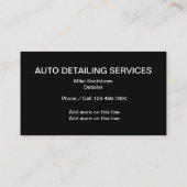 Cool Auto Detailing Water Drops Design Business Card | Zazzle