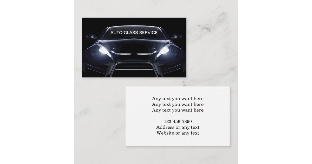 Cool Auto Windshield Repair Business Cards | Zazzle