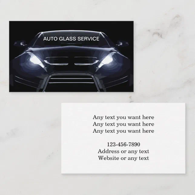 Cool Auto Windshield Repair Business Cards | Zazzle