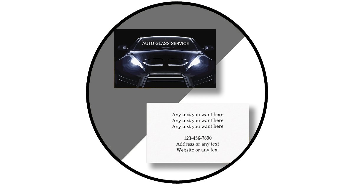 Cool Auto Windshield Repair Business Cards | Zazzle