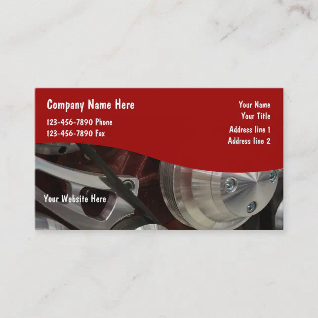 Cool Automotive Business Cards | Zazzle