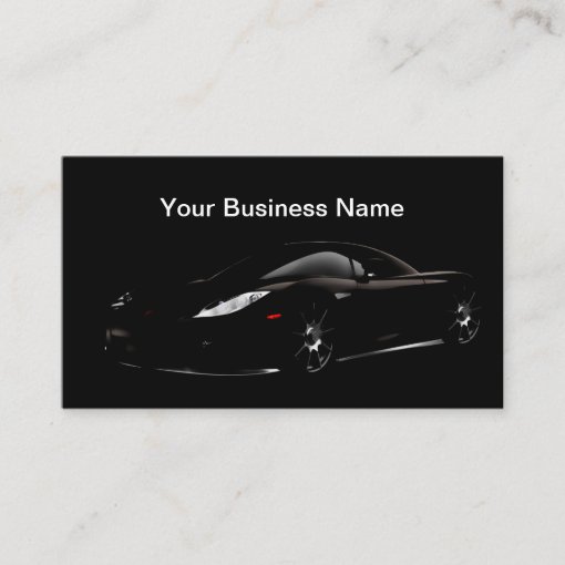 Cool Automotive Business Cards Exotic Car | Zazzle