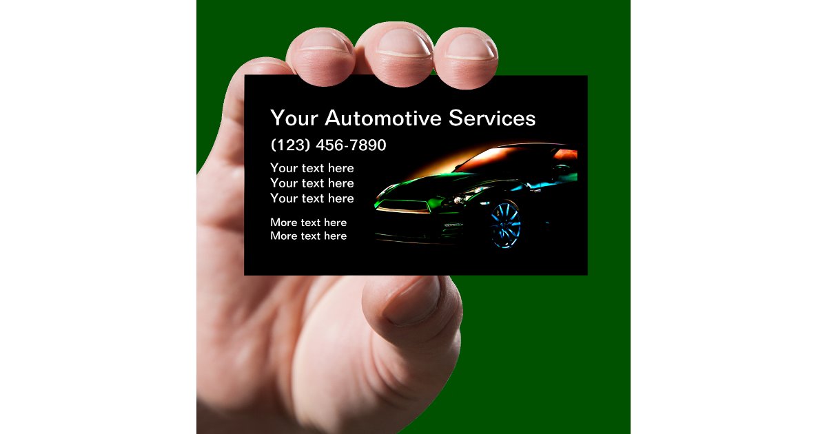 Cool Automotive Business Cards Template New | Zazzle