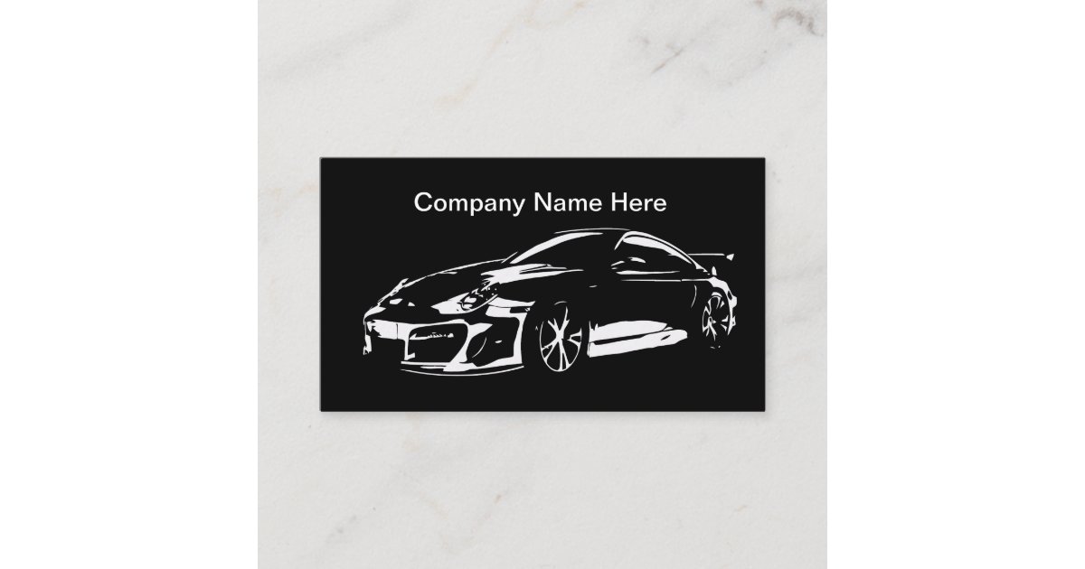 Cool Automotive Business Sports Car Business Card | Zazzle