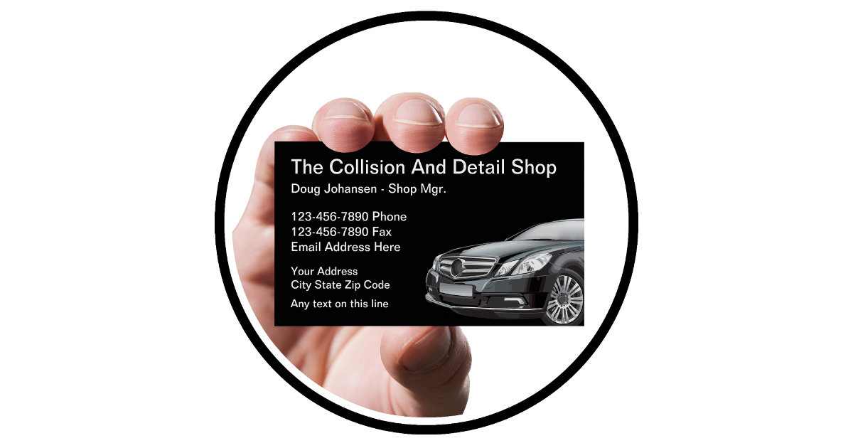 Cool Automotive Collision Auto Body Business Card | Zazzle