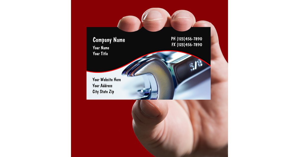 Cool Automotive Theme Business Card | Zazzle