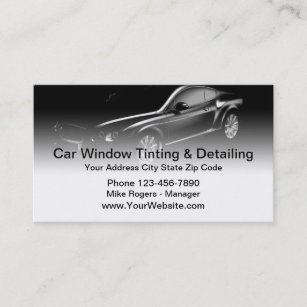 Window Tinting Business Cards - Business Card Printing | Zazzle