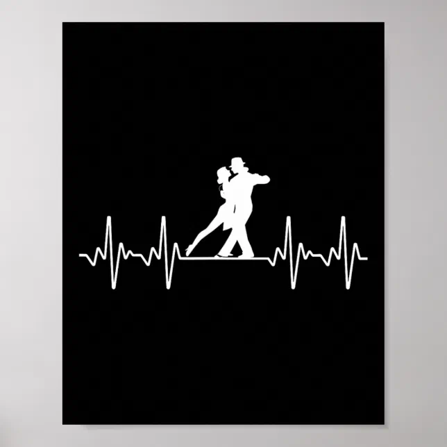 Cool Ballroom Design For Men Women Dancing Ballroo Poster | Zazzle
