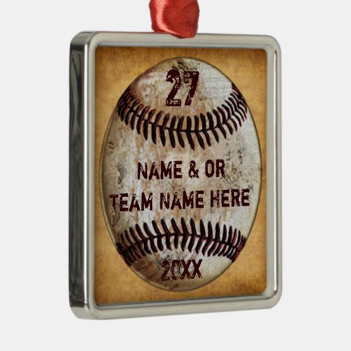 Cool Baseball Ornaments for Baseball Team Gifts | Zazzle