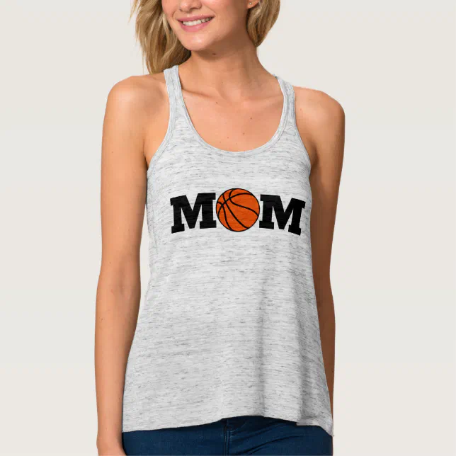 cool basketball sports mom hoops graphic tank top | Zazzle