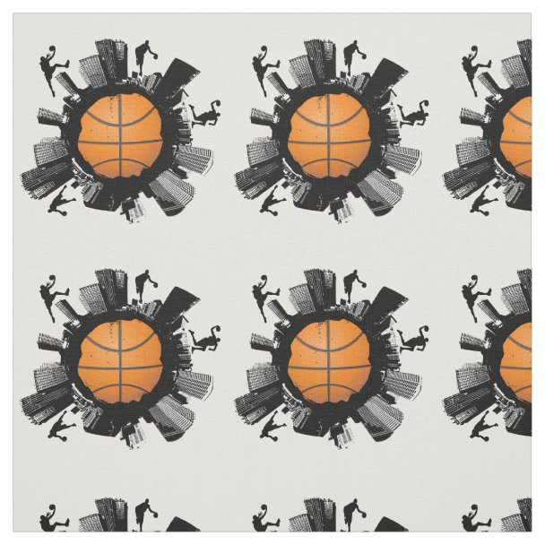 Love for Basketball Fabric | Zazzle