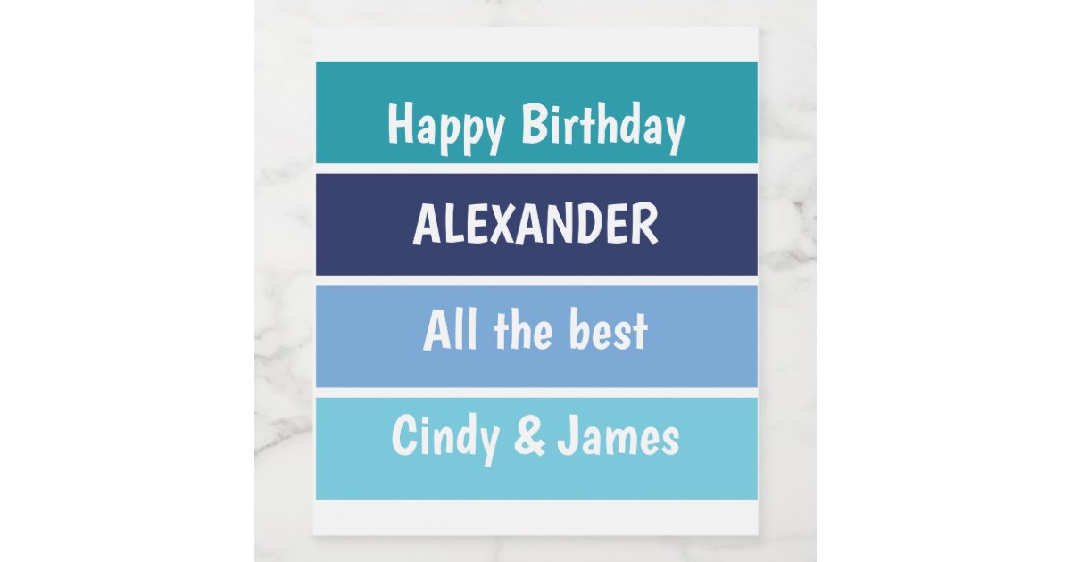 Cool Birthday Wishes Square Sticker | Zazzle