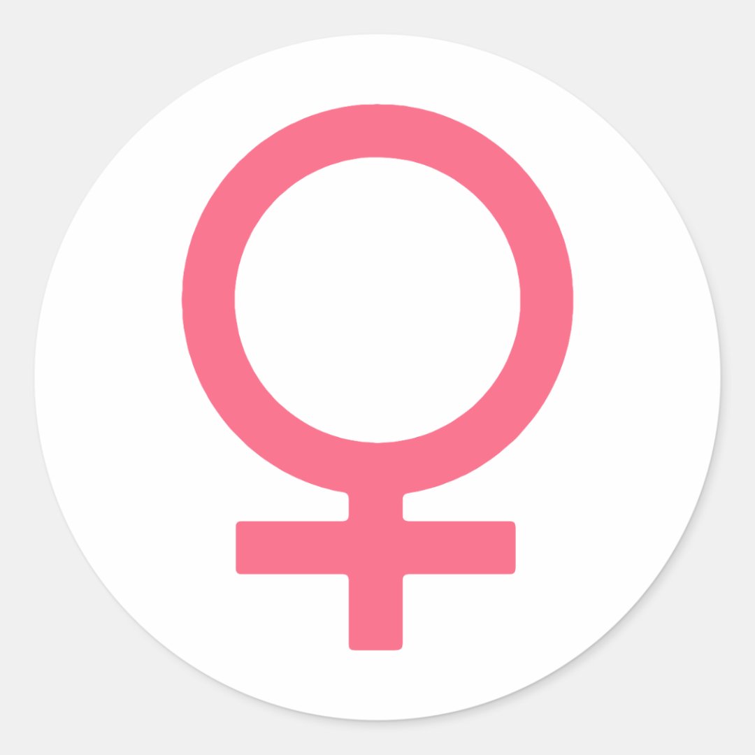 Cool Bittersweet Venus Symbol Classic Round Sticker | Zazzle