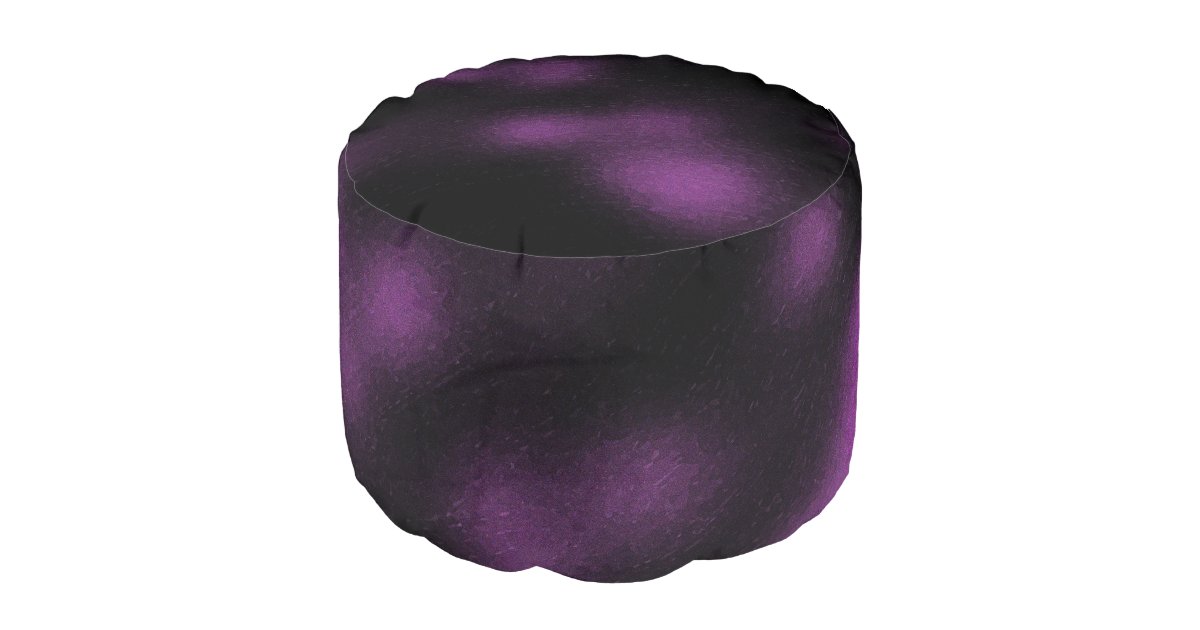 Cool Black and Purple Abstract Pattern Pouf | Zazzle