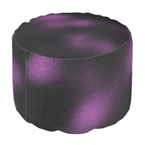 Cool Black and Purple Abstract Pattern Pouf | Zazzle