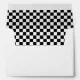 Cool Black And White Checkered Flag Pattern Envelope | Zazzle