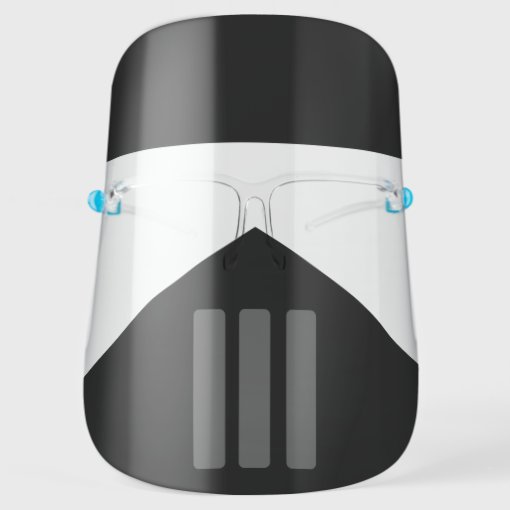 Cool Black Mens Swat Team / Soldier Style Face Shield | Zazzle